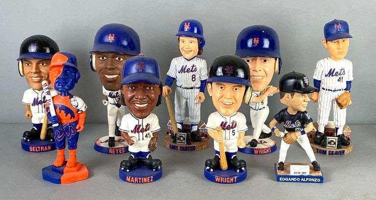 Group of 9 New York Mets Baseball Player Bobbleheads - Matthew Bullock ...