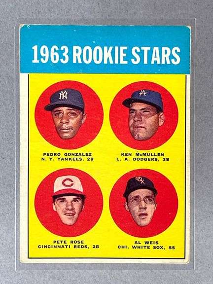 1963 Topps Rookie Stars #537 Pete Rose Rookie - Matthew Bullock Auctioneers