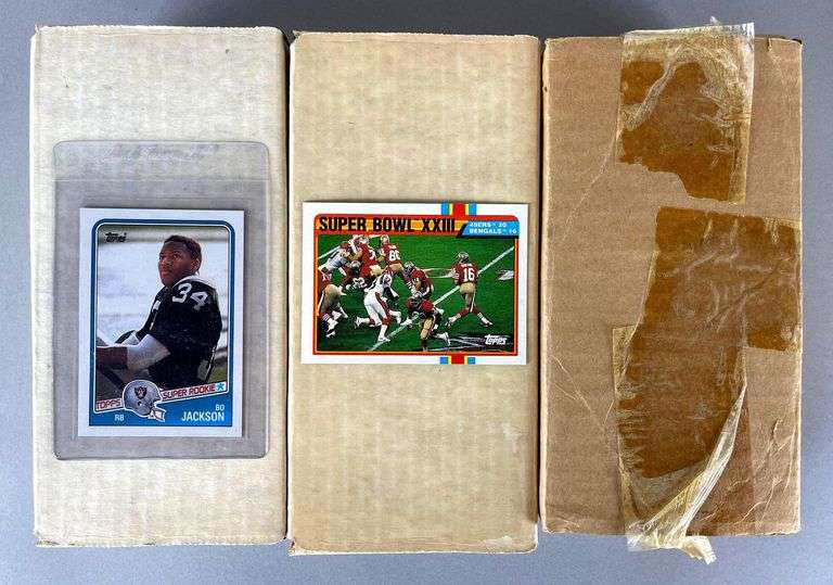 1987, 88, and 89 Topps Football High Grade Complete Sets - Matthew ...