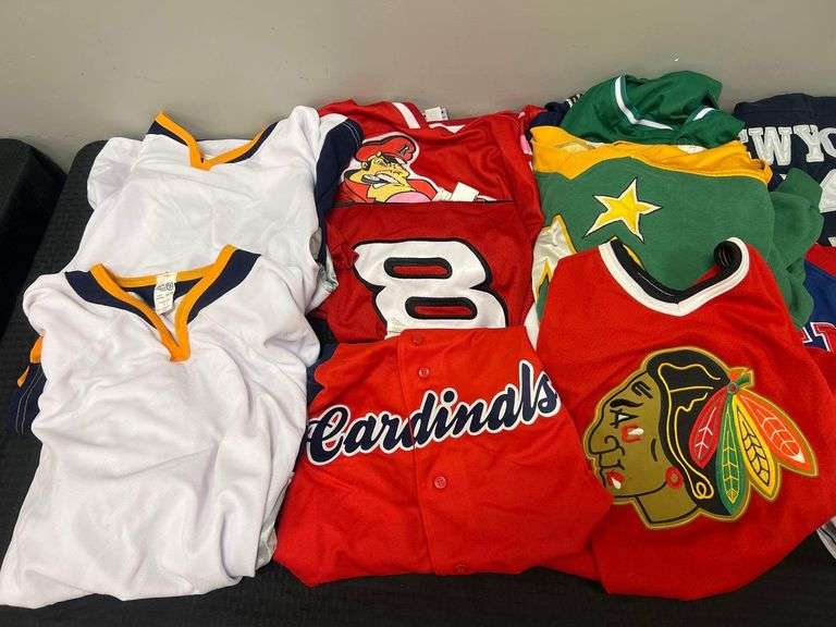 Group of Assorted Sports Teams Jerseys and More - Matthew Bullock ...