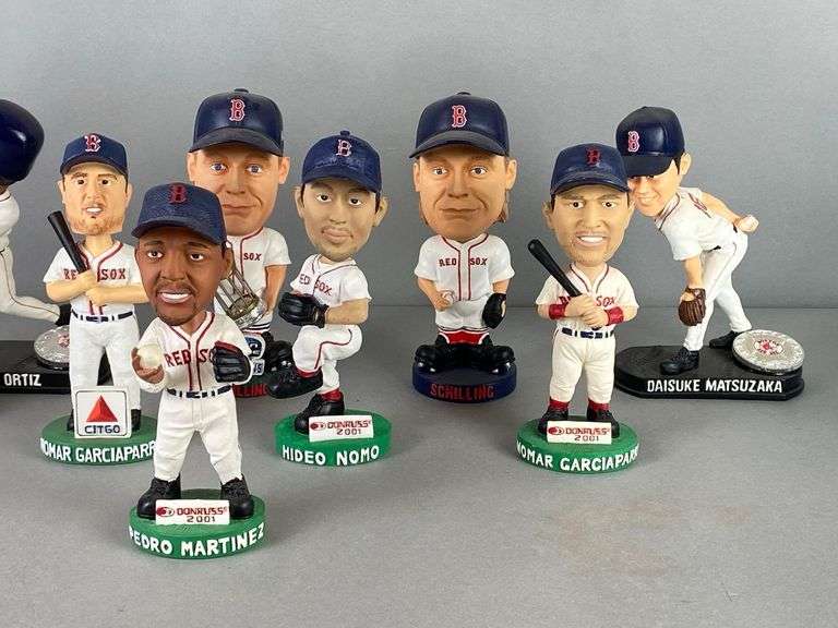 Group of 10 Boston Red Sox Baseball Player Bobbleheads - Matthew ...