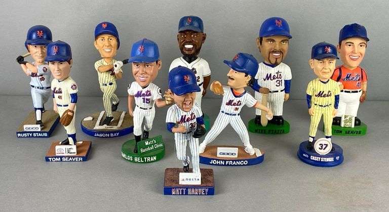 Group of 10 New York Mets Baseball Player Bobbleheads - Matthew Bullock ...