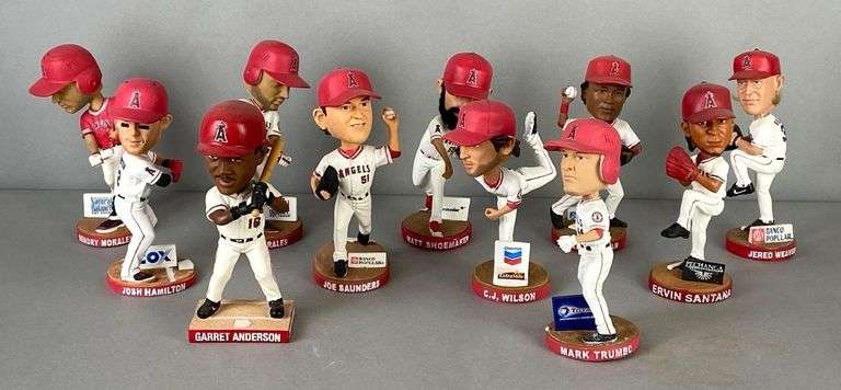 Group of 11 Los Angeles Angels Baseball Player Bobbleheads - Matthew ...