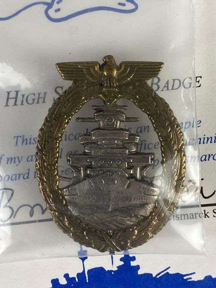 WW2 German Battleship Bismarck Bruno Rzonca Signature with Replica High ...