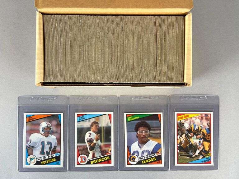 1984 Topps Football Near Complete Set 392/396 - Matthew Bullock Auctioneers