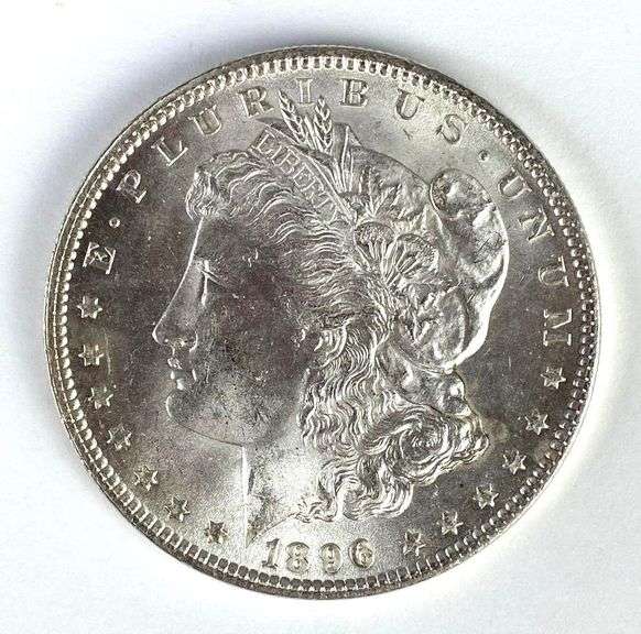 1896 US $1 Morgan Silver Dollar - Matthew Bullock Auctioneers