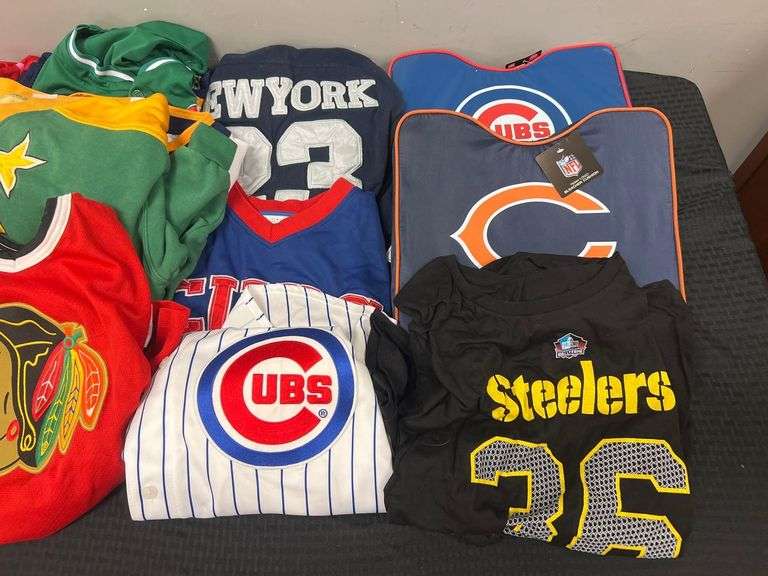 Group of Assorted Sports Teams Jerseys and More - Matthew Bullock ...