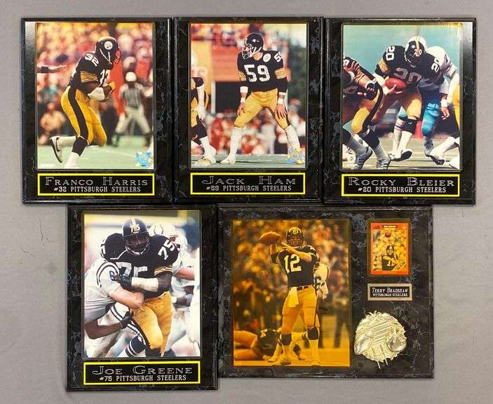 Group of 5 NFL Pittsburgh Steelers Players Plaques - Matthew Bullock ...