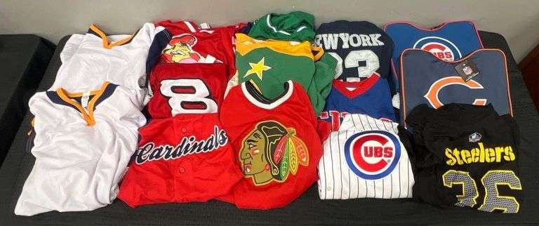 Group of Assorted Sports Teams Jerseys and More - Matthew Bullock ...