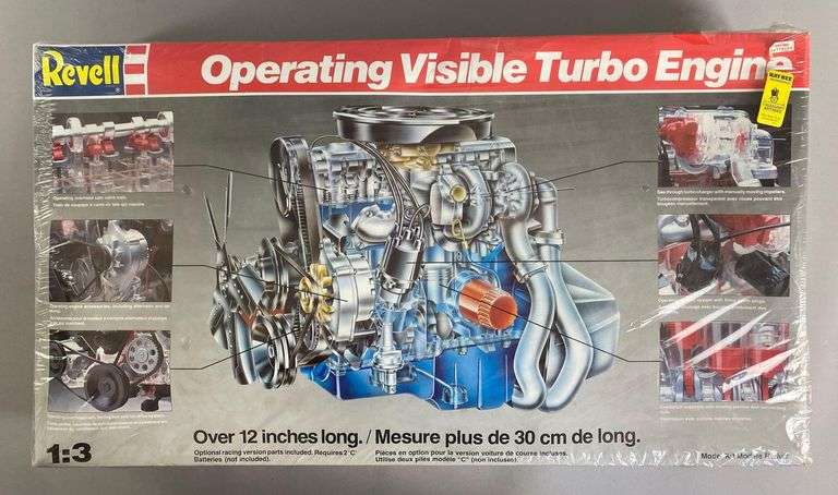 Revell Operating Visible Turbo Engine Plastic Model Kit - Matthew ...