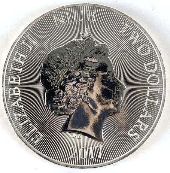 2017 NIUE $2 HMS Bounty 1 oz .999 Fine Silver Coin - Matthew Bullock ...