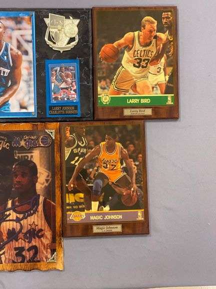Group of NBA Iconic Player Plaques - Matthew Bullock Auctioneers