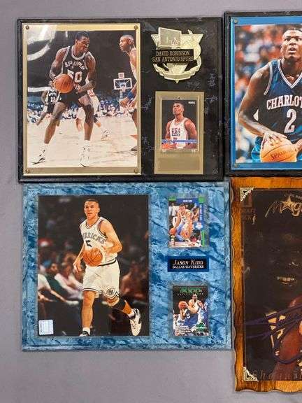 Group of NBA Iconic Player Plaques - Matthew Bullock Auctioneers