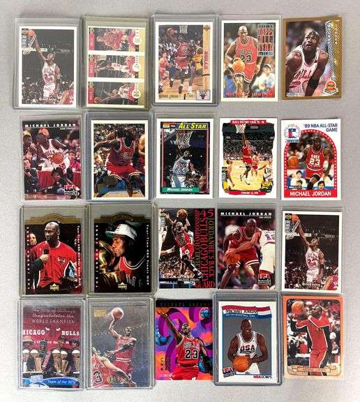 20 Michael Jordan Cards - Matthew Bullock Auctioneers