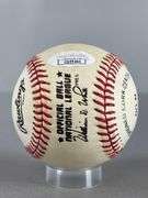 Dave Justice Signed Official MLB NL Rawlings Baseball with Inscription ...