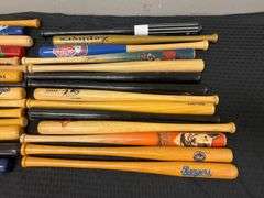 Group of MLB and Minor League Mini Bats - Matthew Bullock Auctioneers