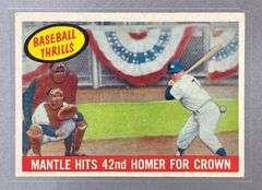 1959 Topps Baseball Thrills Mickey Mantle #461 - Matthew Bullock ...