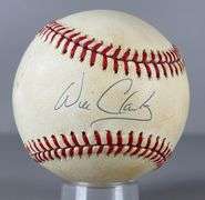 Will Clark Signed Official MLB NL Rawlings Baseball - Matthew Bullock Auctioneers
