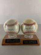 2 - Mark Lemke and Terry Pendleton Signed Official MLB NL Baseballs ...