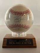 Dave Justice Signed Official MLB NL Rawlings Baseball with JSA COA ...