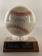 Steve Avery Signed Official MLB NL Rawlings Baseball - Matthew Bullock ...