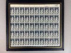 1983 Personalized Babe Ruth Stamp Folder to Dan Rostenkowski with Bowie ...