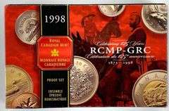 1998 Royal Canadian Mint Celebrating 125 Years RCMP- GRC Coin Proof Set - Matthew Bullock ...