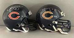 2 - Chicago Bears Signed Mini Helmets - Matthew Bullock Auctioneers