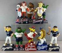 Group of 10 MLB Mascot Figures - Matthew Bullock Auctioneers
