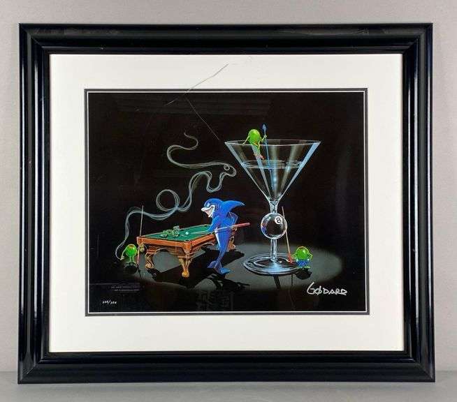 Limited Edition Michael Godard Signed Pool Shark 2 Print - Matthew ...