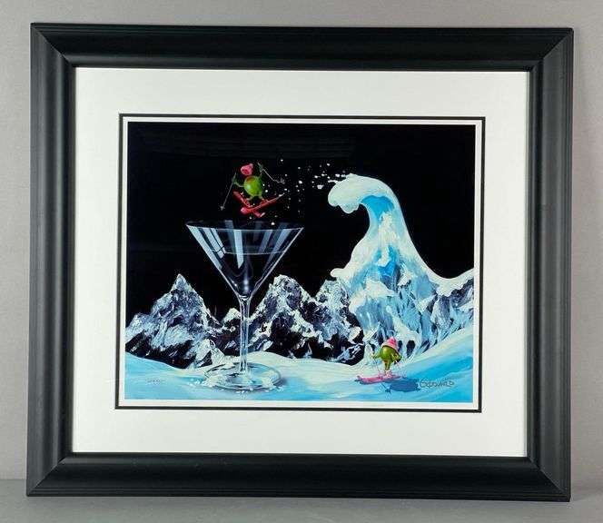 Limited Edition Michael Godard Signed Olives Skiing Print - Matthew ...