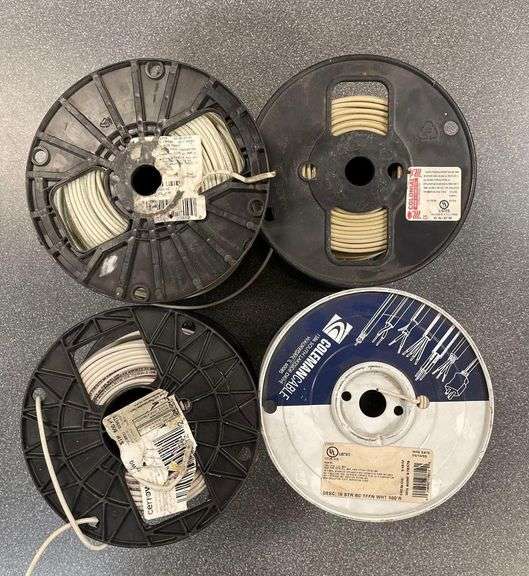 Group of Electrical Wire Spools - Matthew Bullock Auctioneers