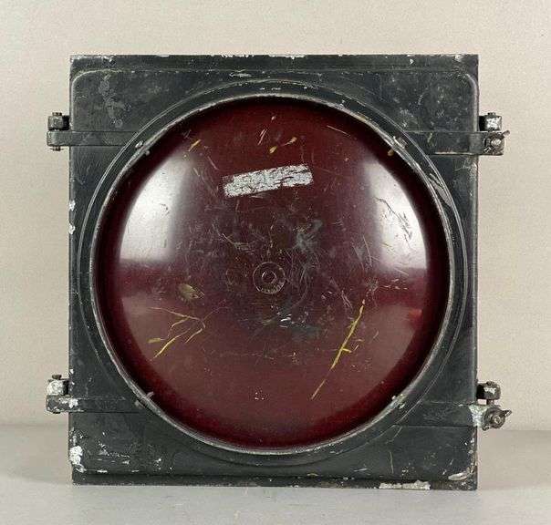 Lexalite Railyard Red Lens Light - Matthew Bullock Auctioneers
