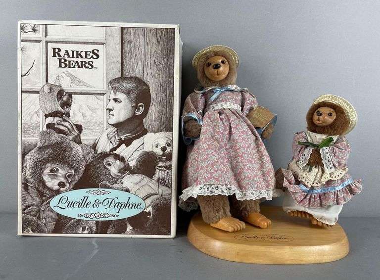 1991 Applause Robert Raikes Lucille and Daphne Bear Set - Matthew ...