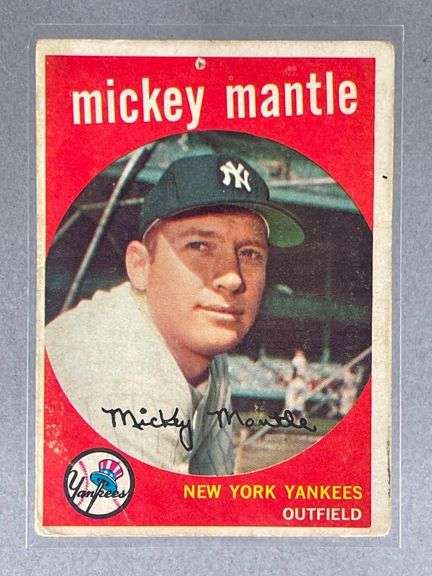 1959 Topps Mickey Mantle #10 - Matthew Bullock Auctioneers