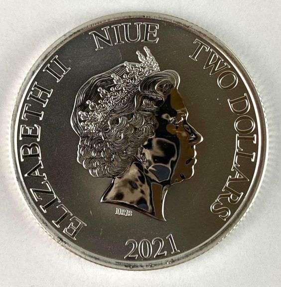 2021 NIUE $2 Star Wars Millennium Falcon 1 oz .999 Fine Silver Coin ...