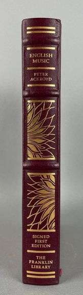 Signed First Edition 1992 Franklin Library English Music Hardcover Book ...