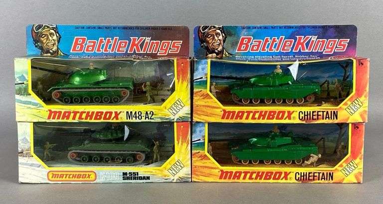 Group of 4 Matchbox Battle Kings Die-Cast Vehicles - Matthew Bullock ...