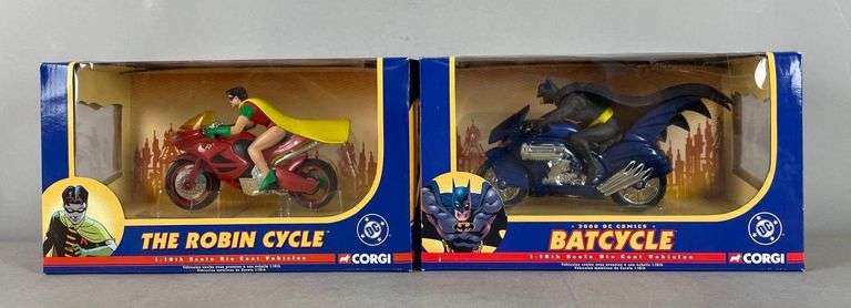 Corgi DC Batcycle and Robin Cycle Die-Cast Vehicles - Matthew Bullock ...