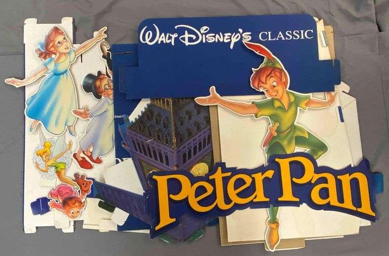 Disney Peter Pan Animated Movie Cardboard Advertising Standup - Matthew ...