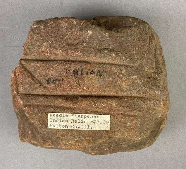 Needle Sharpener Native American Relic Fulton Co. IL Heike Collection ...