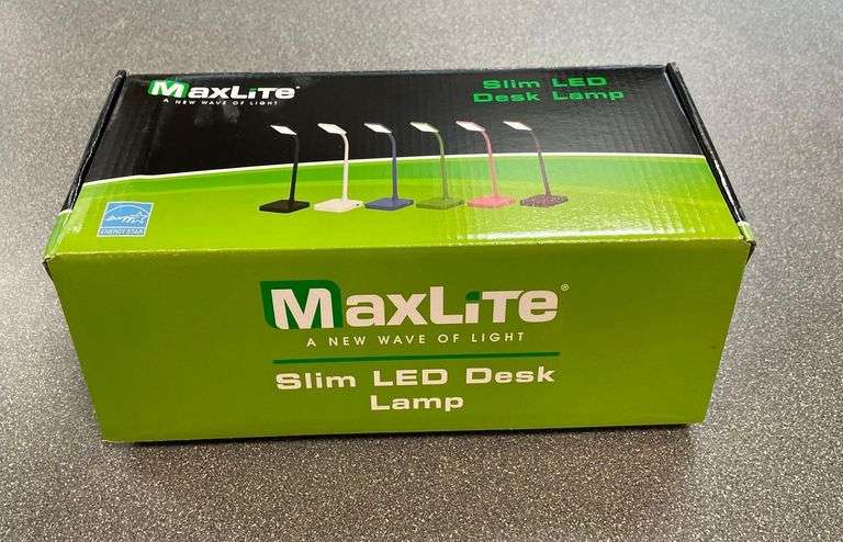 Maxlite Slim LED Desk Lamp - Matthew Bullock Auctioneers