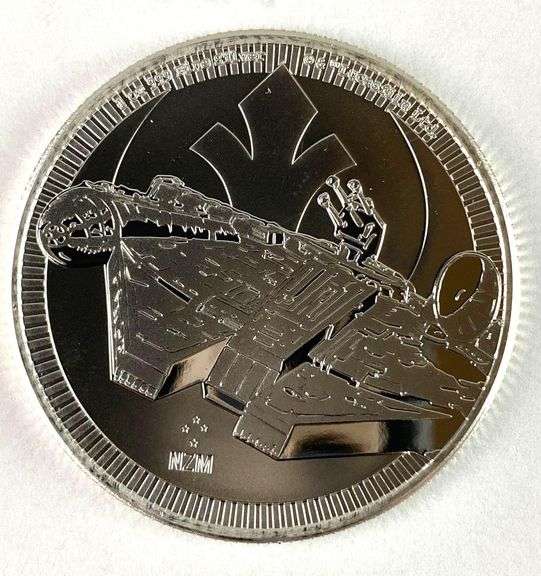2021 NIUE $2 Star Wars Millennium Falcon 1 oz .999 Fine Silver Coin ...