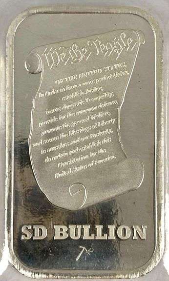 SS Bullion We The People 1 oz .999 Fine Silver Ingot/ Bar - Matthew ...