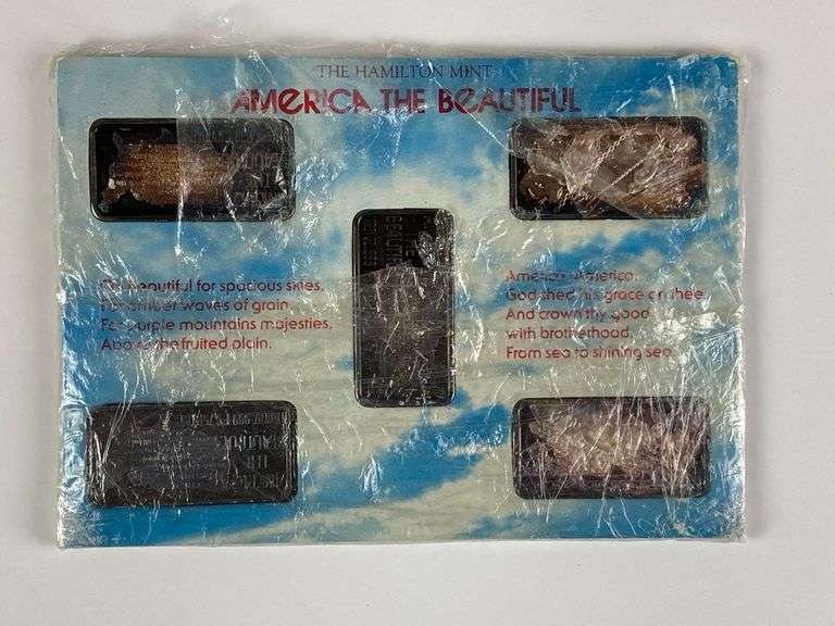 Group of 5 The Hamilton Mint American The Beautiful 1 oz .999 Fine ...