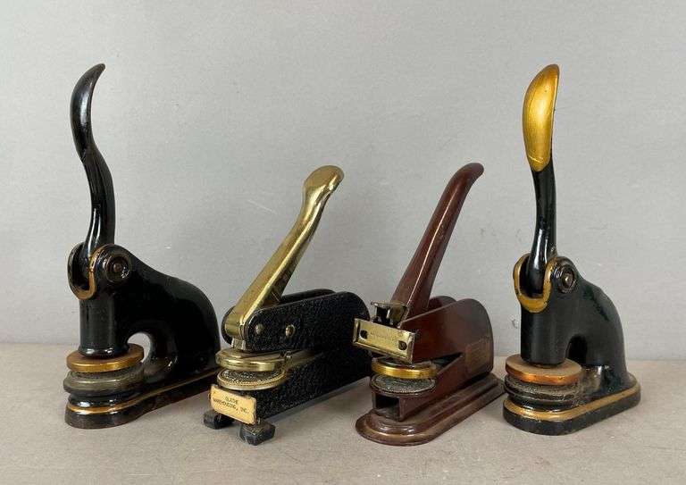 Group of Antique Seal Presses - Matthew Bullock Auctioneers