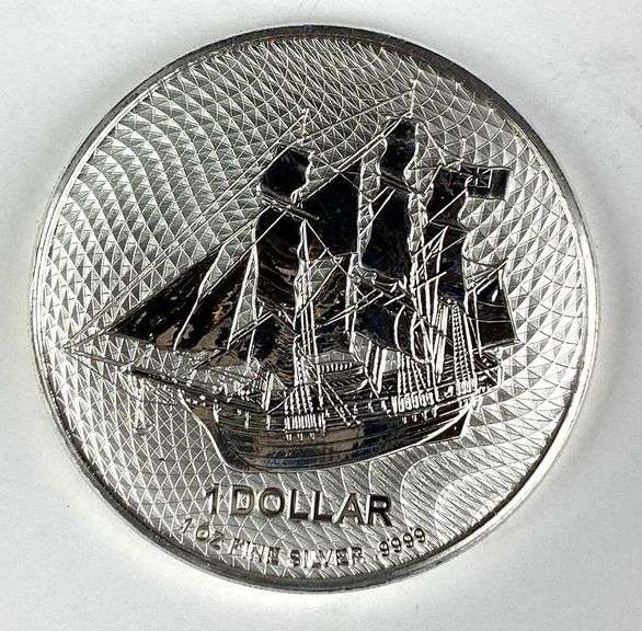 2023 Cook Island $1 HMS Bounty 1 oz .999 Fine Silver Coin - Matthew ...