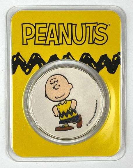 2021 Colorized Peanuts Charlie Brown 1 oz .999 Fine Silver Round ...