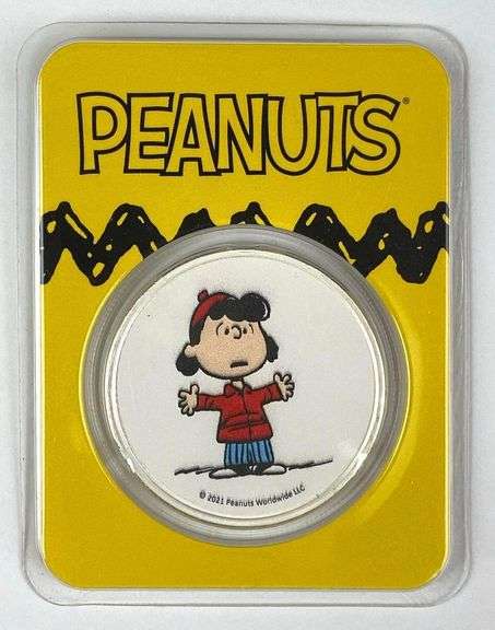 2021 Colorized Peanuts Lucy 1 oz .999 Fine Silver Round - Matthew ...