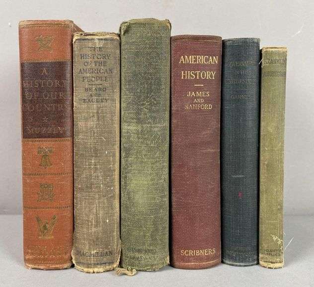 Group of Antique American History Hardcover Books - Matthew Bullock ...